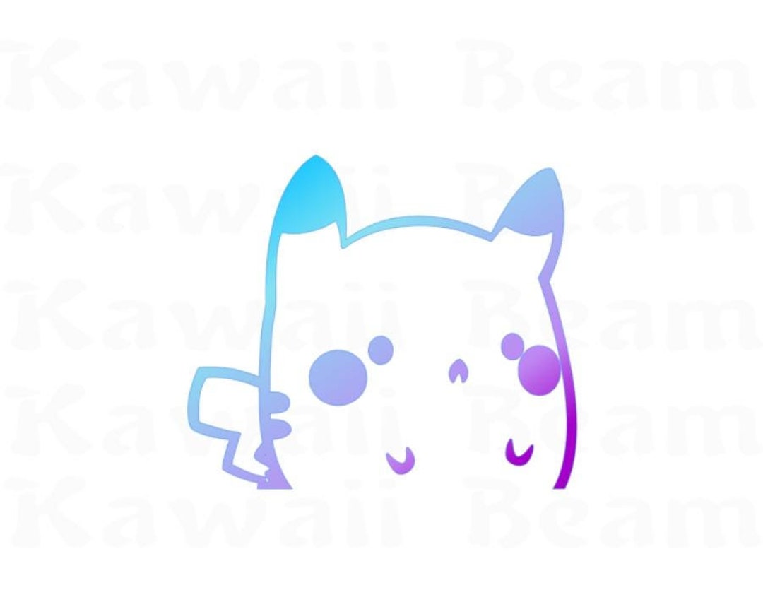 Poke Mouse Peeker Decal | Poke Decal | Car Decal | Window Peeker Decal ...