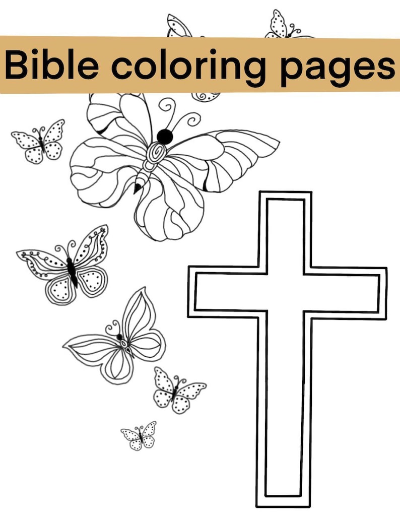 Faithful Inspiration: Christian Coloring Pages - Etsy