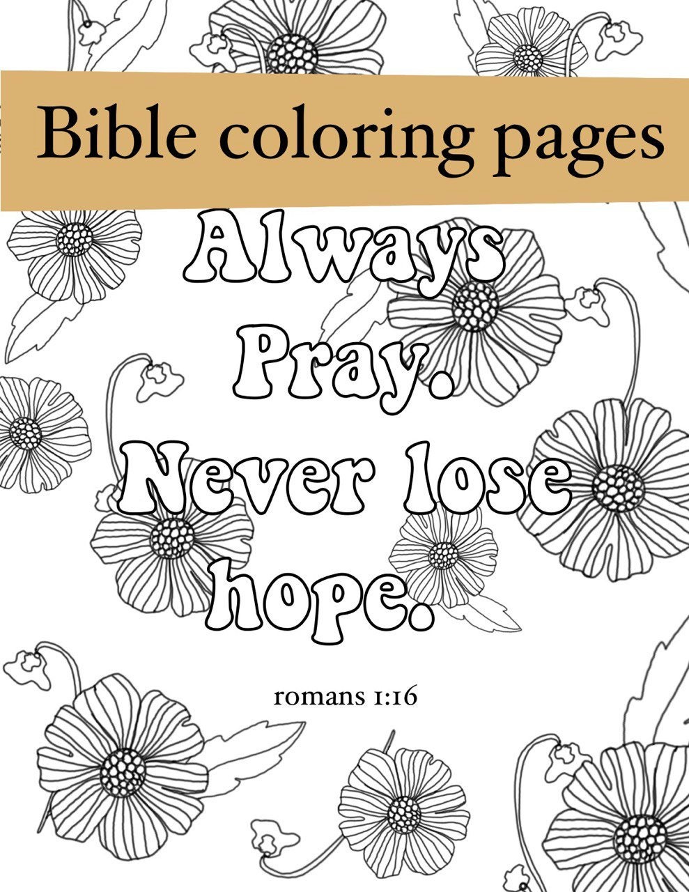 Faithful Inspiration: Christian Coloring Pages - Etsy