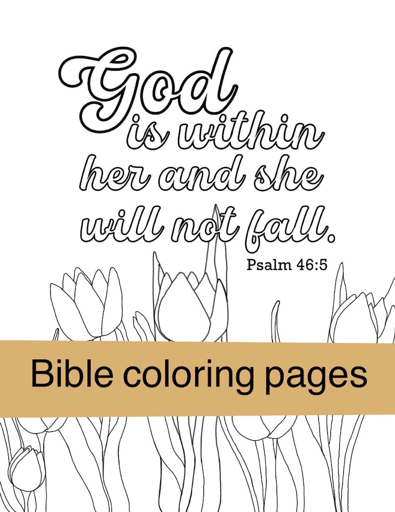 Faithful Inspiration: Christian Coloring Pages - Etsy