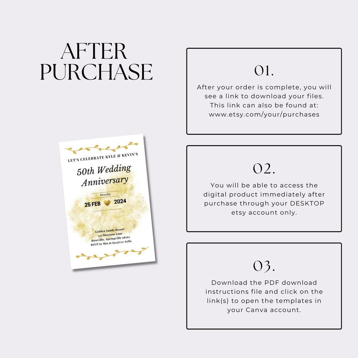 Wedding Anniversary Printable |anniversary Party Invitation |digital ...