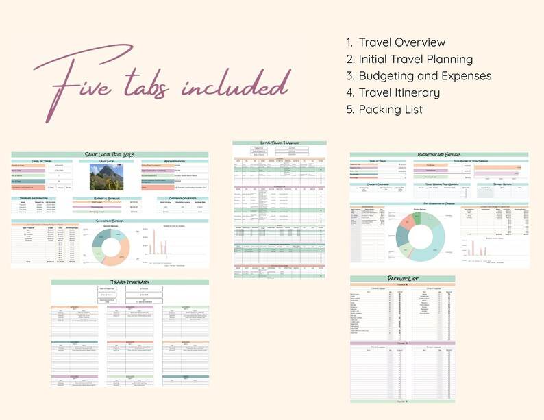 Travel Planner Template Fillable and Customizable Travel - Etsy