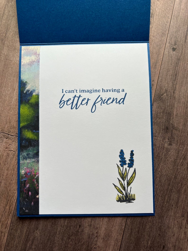 Any Occasion Watercolor Scene Friendship Handmade Card - Etsy