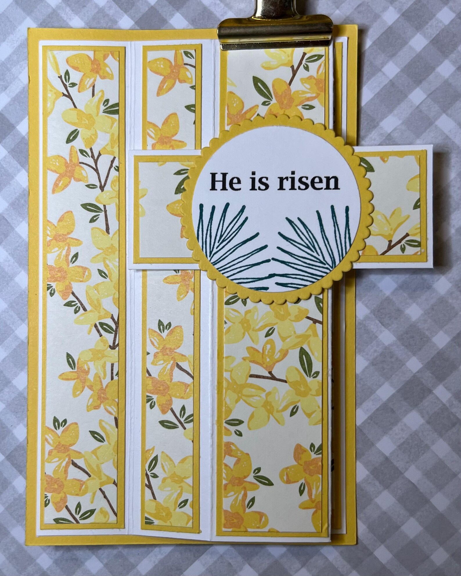 Easter Cross Card - Fun Fold Pop up Cross Card - Hand Stamped and Die ...