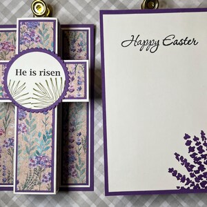 Easter Cross Card - Fun Fold Pop up Cross Card - Hand Stamped and Die ...