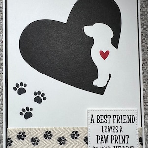 Dog Loss Sympathy Card - Hand Stamped. - Etsy