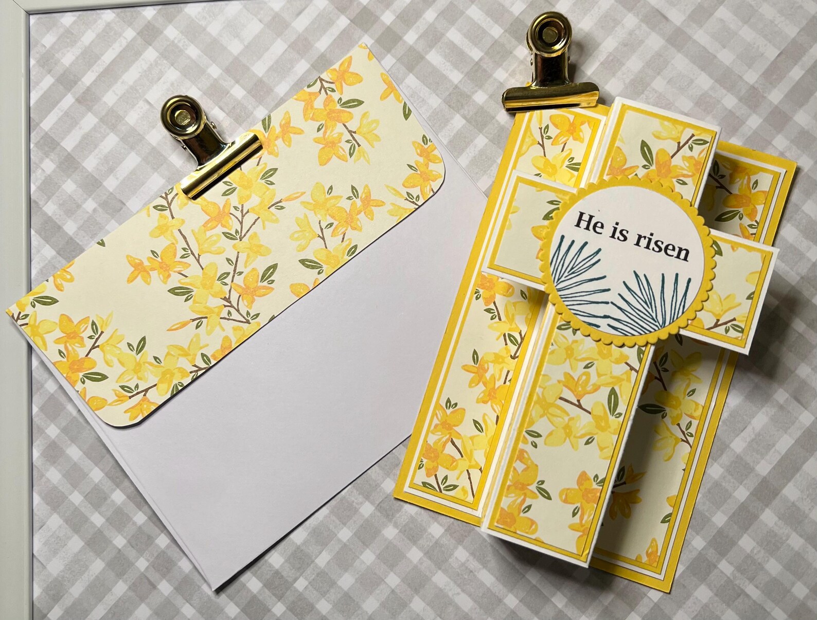 Easter Cross Card - Fun Fold Pop up Cross Card - Hand Stamped and Die ...