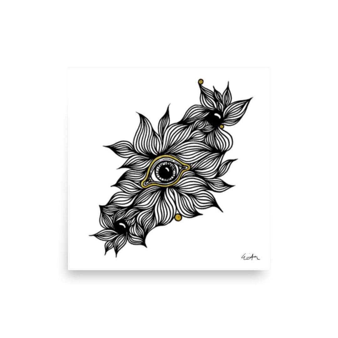 Floating Eye Print, Conceptual Art, Wall Art, Abstract Art, Original ...