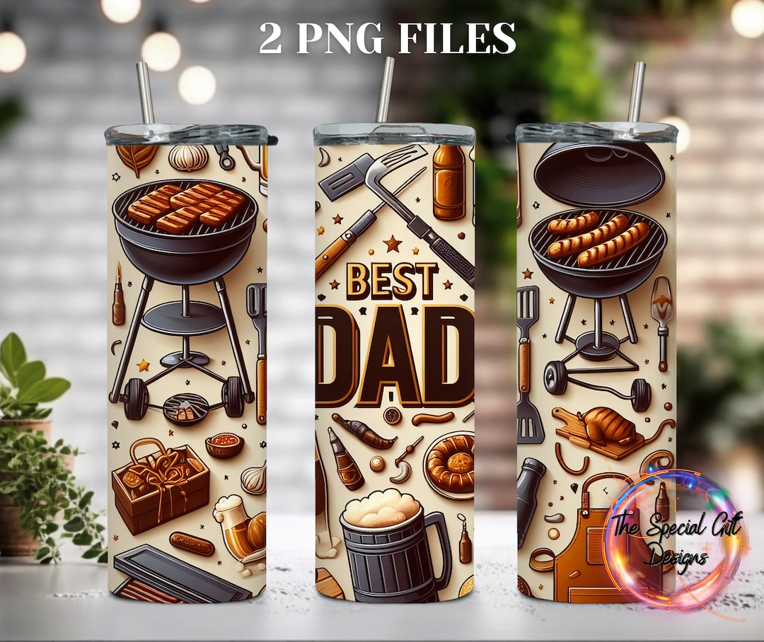 3D DAD Tumbler Wrap Png BEST Dad Tumbler Wrap 3D Fathers Day Tumbler ...