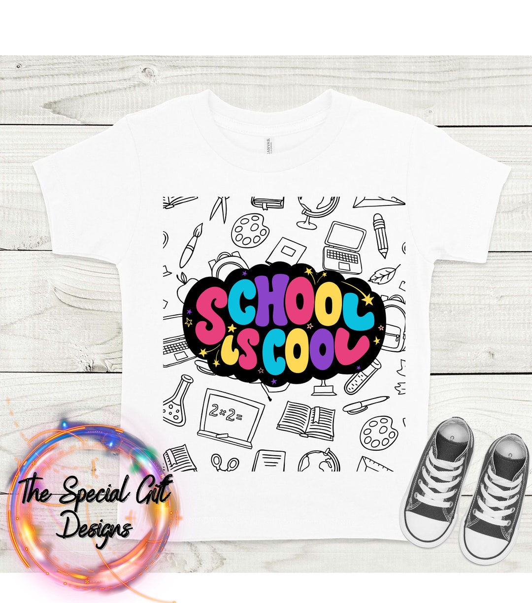 School is Cool PNG School is Cool Design for T-shirt Back to School ...