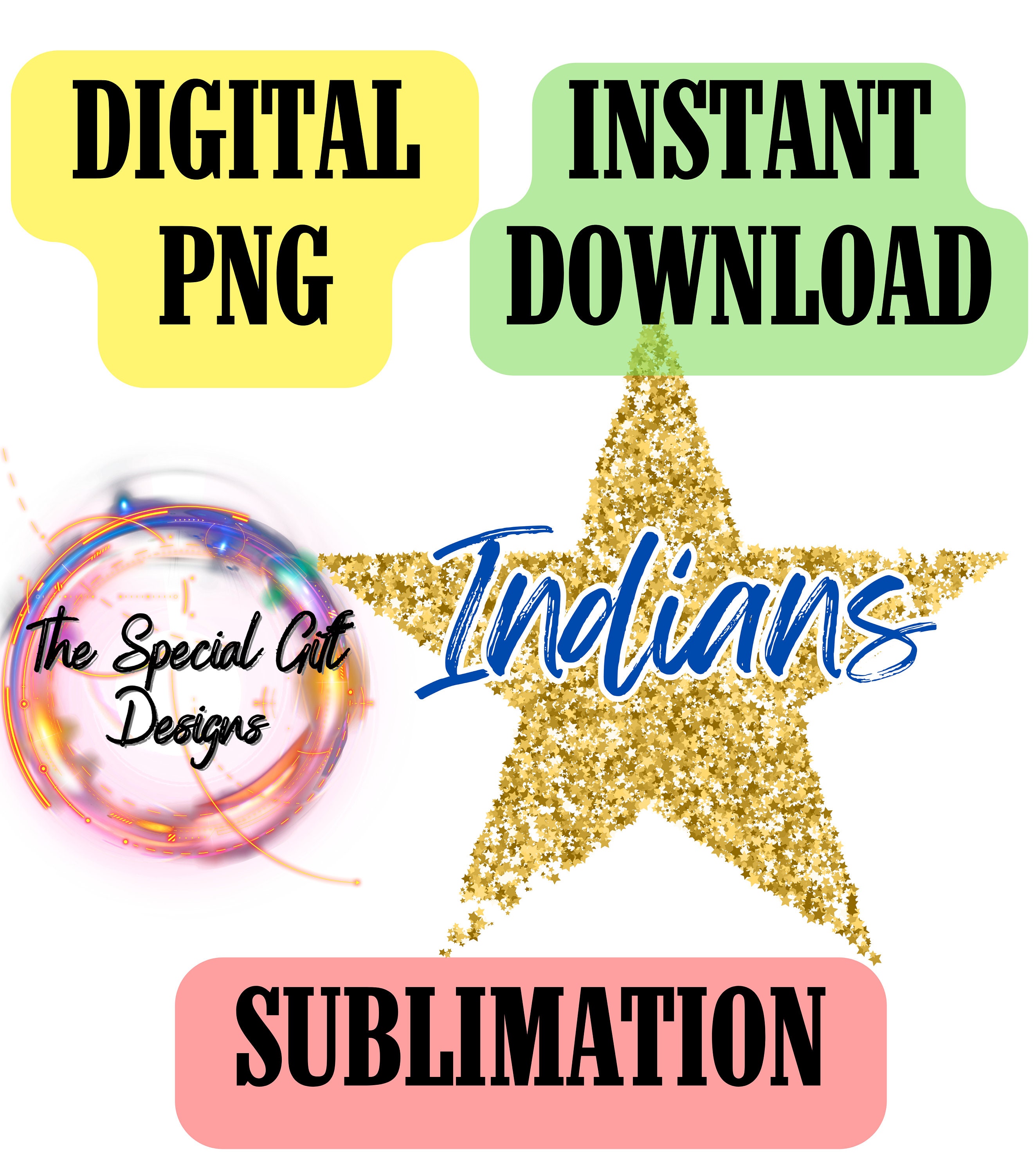 Indians PNG Indio PNG Indians Star PNG Indians Design Digital - Etsy