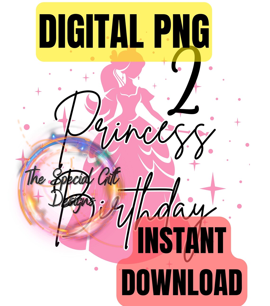 Princess Birthday Png Baby Birthday PNG Princess PNG Kids Birthday ...
