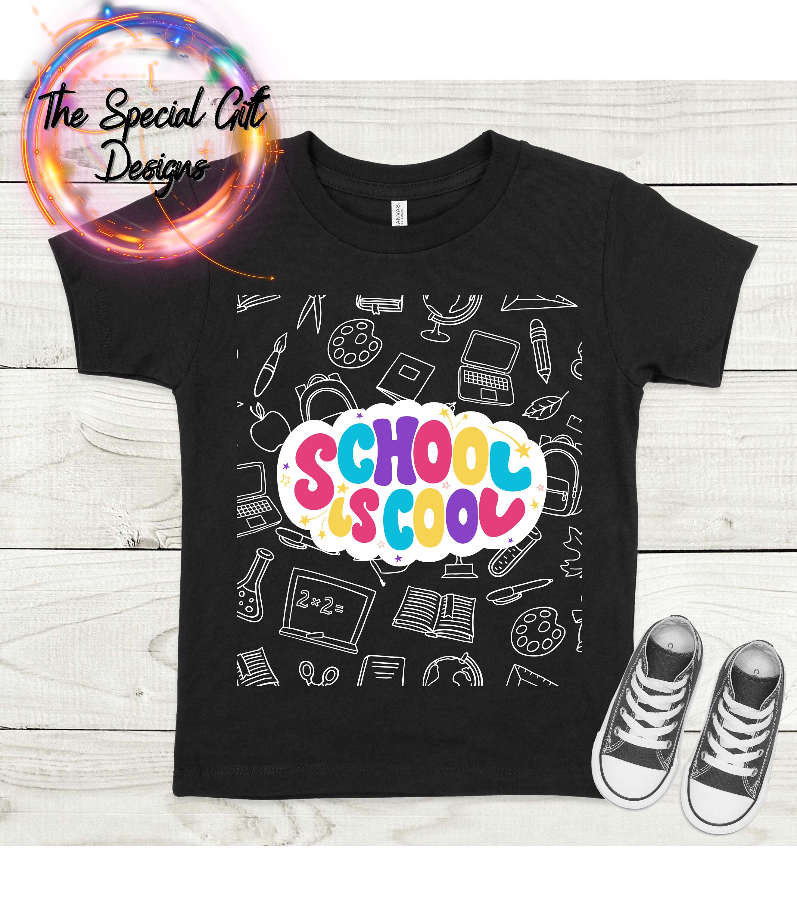 School is Cool PNG School is Cool Design for T-shirt Back to School ...