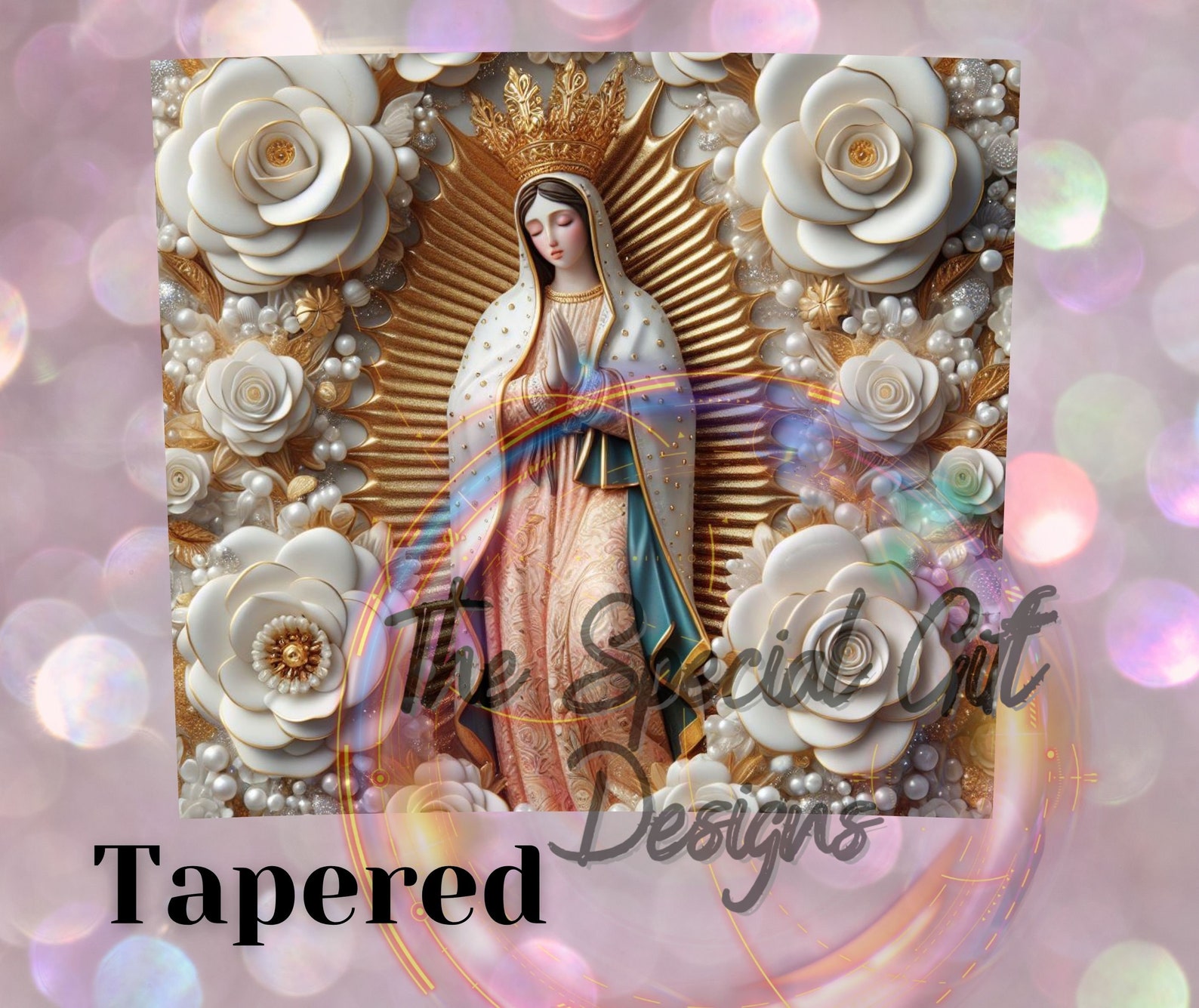 3D VIRGEN DE GUADALUPE Tumbler Wrap Png La Guadalupana Tumbler Wrap Png ...