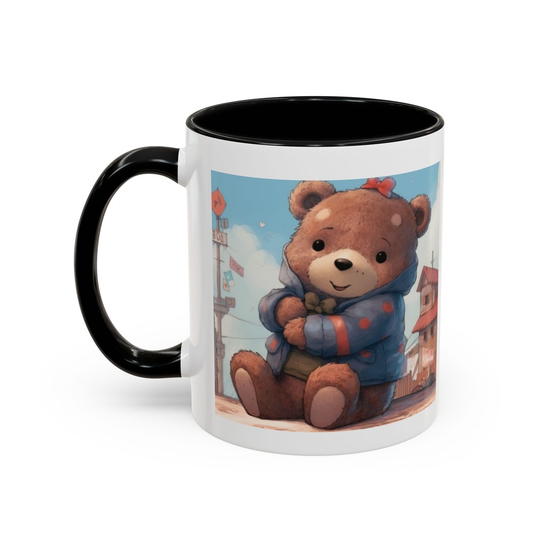 A Hug to Keep You Warm Mug,cute Bear, Ceramic, Hugs, Warm Hugs Mug, Mug ...