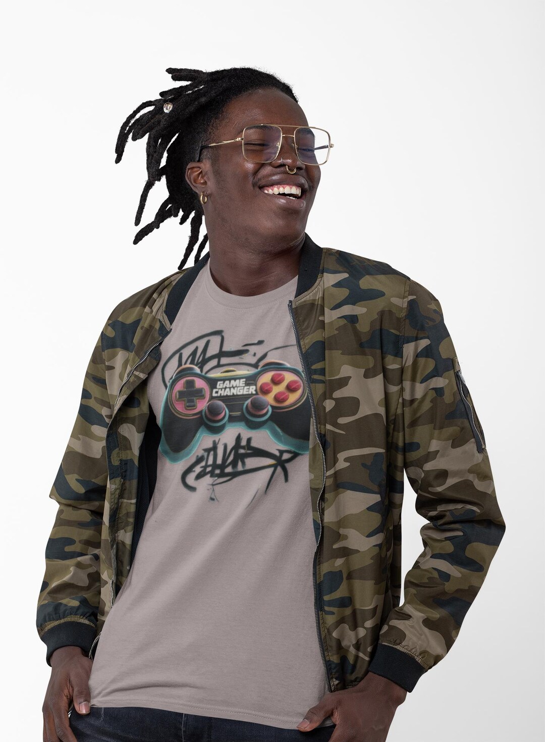 Game Changer Shirt – Bold Gamer Controller Graphic Tee for Video Game ...