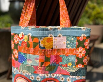Patchwork Quilted Tote Bag - Etsy