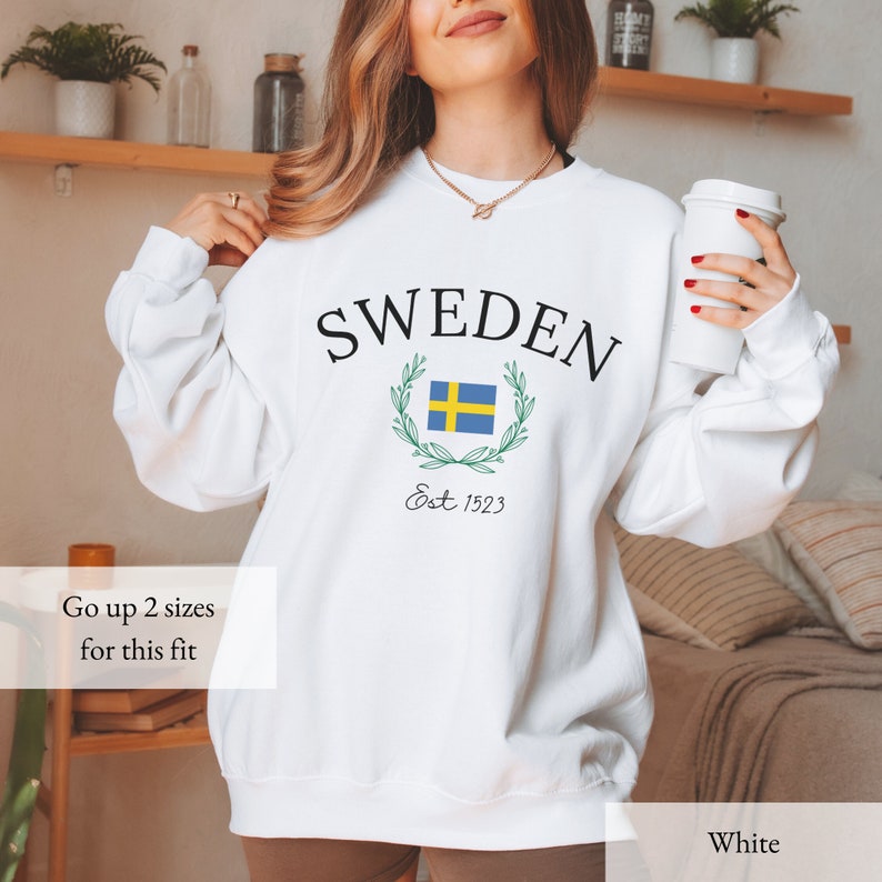 Sweden Sweatshirt Sweden Gift Swedish Flag Gift Travel Sweatshirt ...