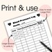 Large Print Blood Pressure Log, Printable Blood Pressure Tracker ...