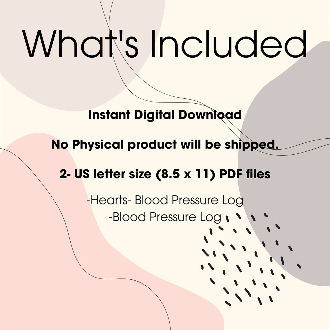 Large Print Blood Pressure Log, Printable Blood Pressure Tracker ...