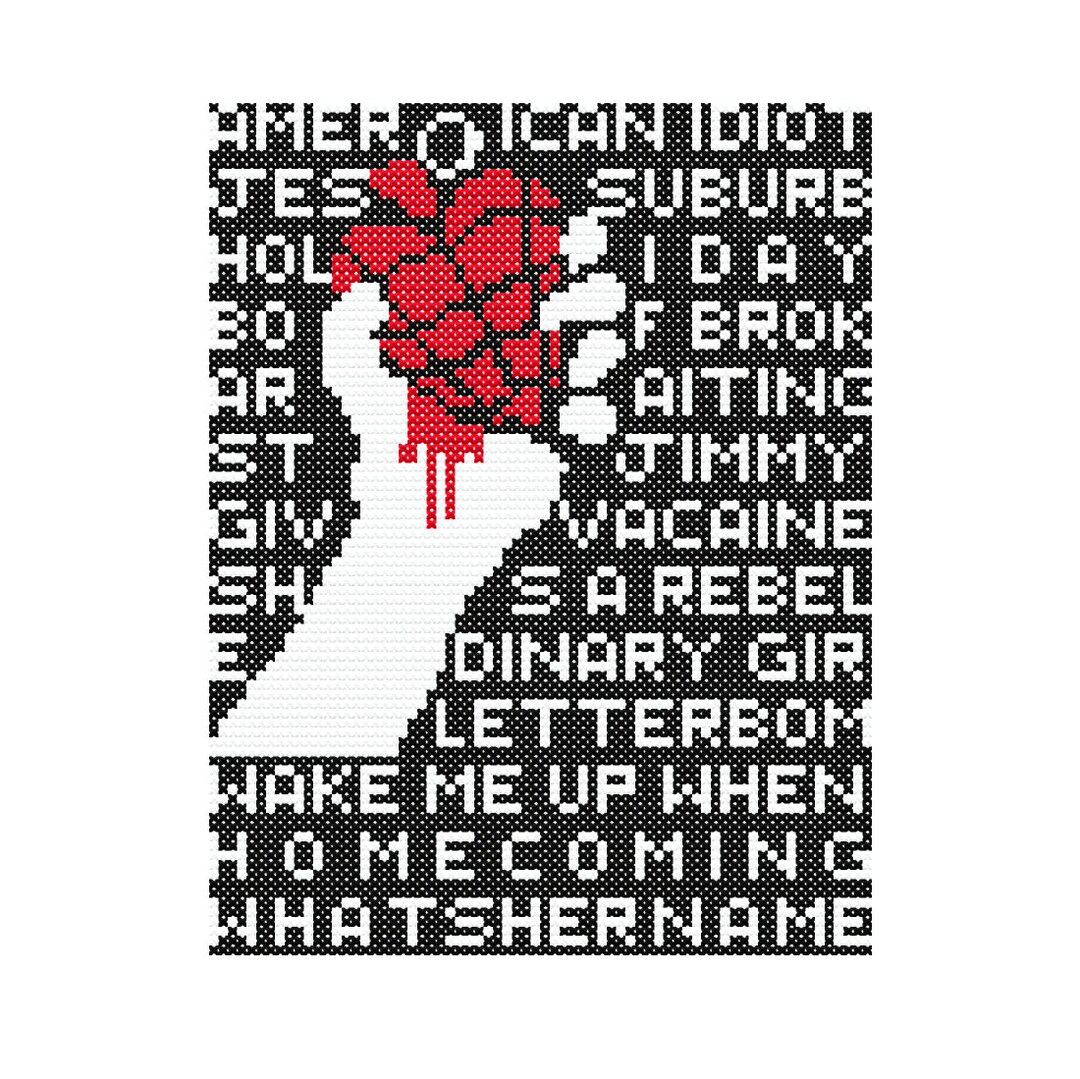 American Idiot Track List Cross Stitch Pattern - Etsy