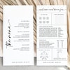 Editable Wedding Dress Code Insert Card, Modern Attire Card for Guests ...