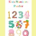 Kids Homeschool Numbers Poster 0-9 - Etsy