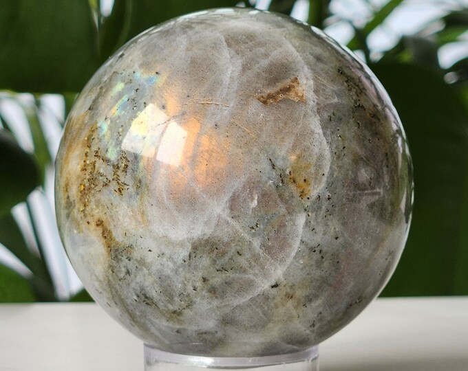 Labradorite Sphere, Crystal Sphere, Crystal Gifts, Rainbow Labradorite ...