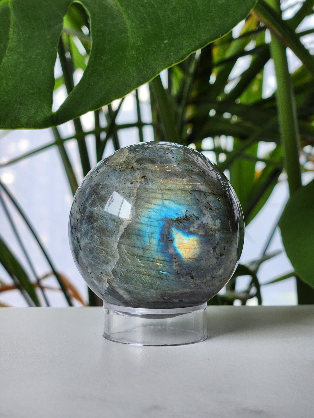 Labradorite Sphere, Crystal Sphere, Labradorite Crystal Gifts, Rainbow ...