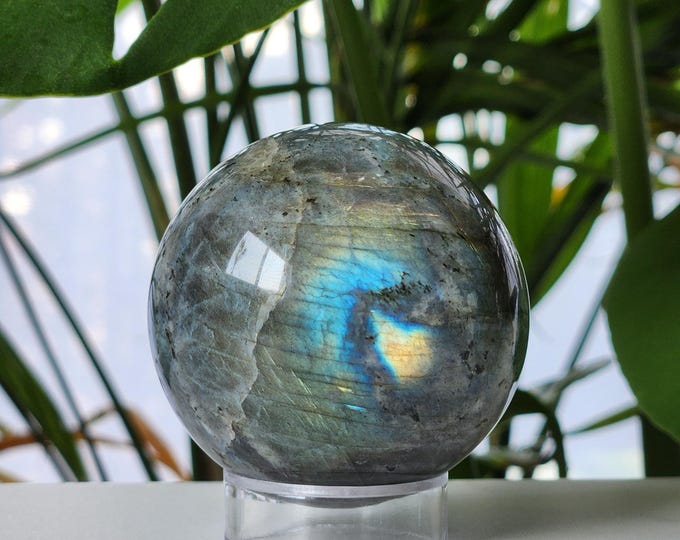 Labradorite Sphere, Crystal Sphere, Labradorite Crystal Gifts, Rainbow ...