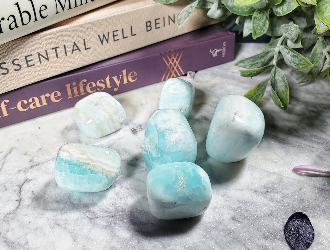 LARGE Caribbean Calcite Tumbles, Caribbean Calcite Tumbled Stone, Rocks ...