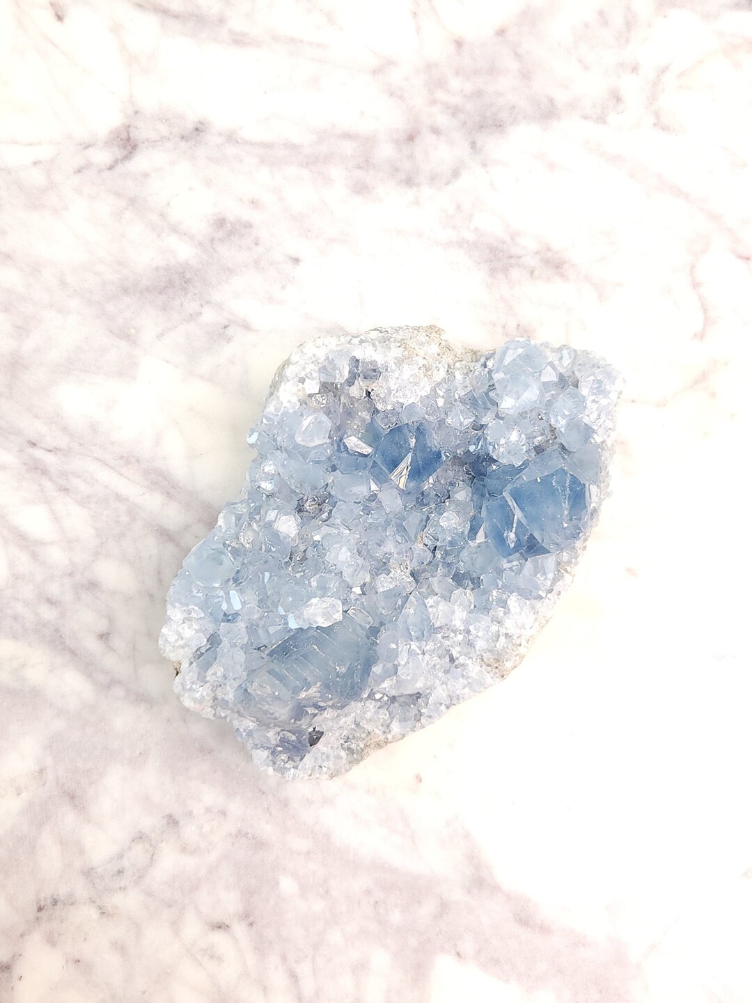 1.5 Lb Celestite Crystal | Blue Crystal | Celestite Cluster | Blue ...