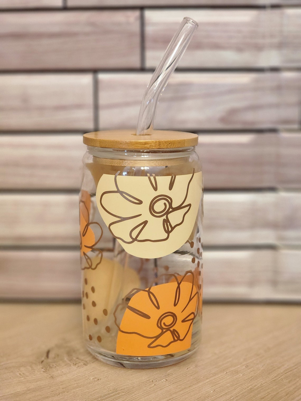 Boho Flower Glass Cup, Boho Flowers, Glass Cups, Flower Gifts, Coffee ...