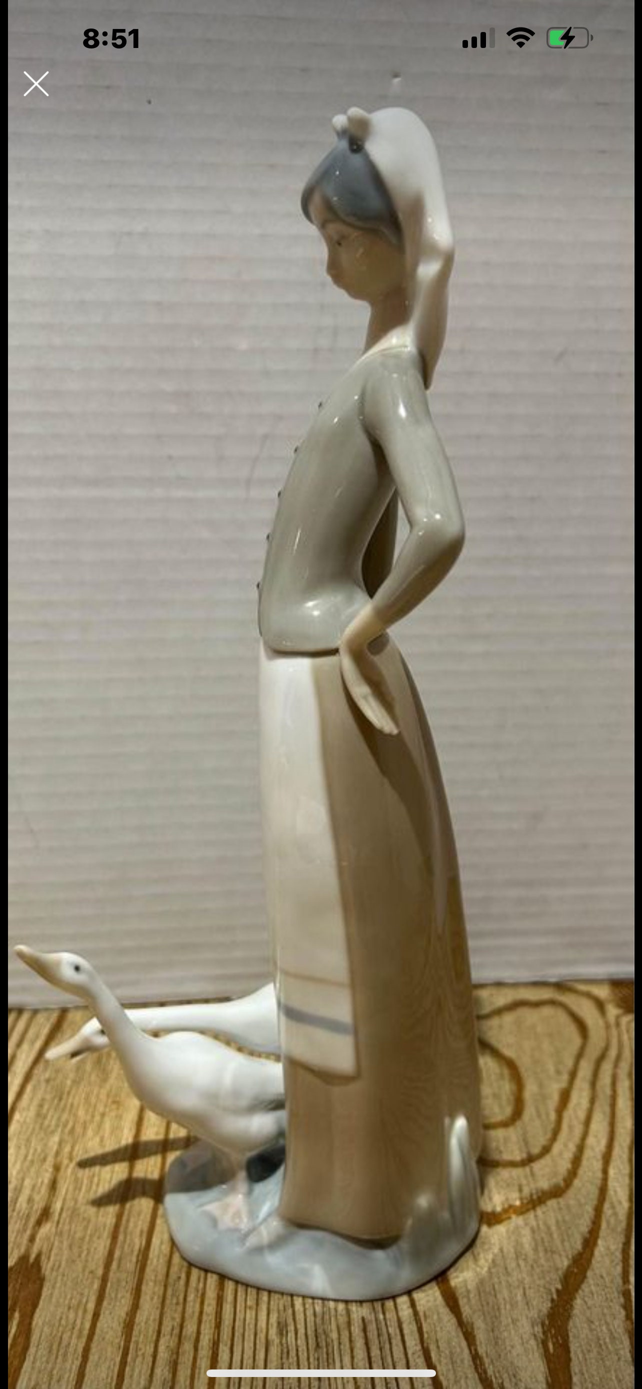 Lladro Girl With Geese, Porcelain Figurine 1035, Spain - Etsy