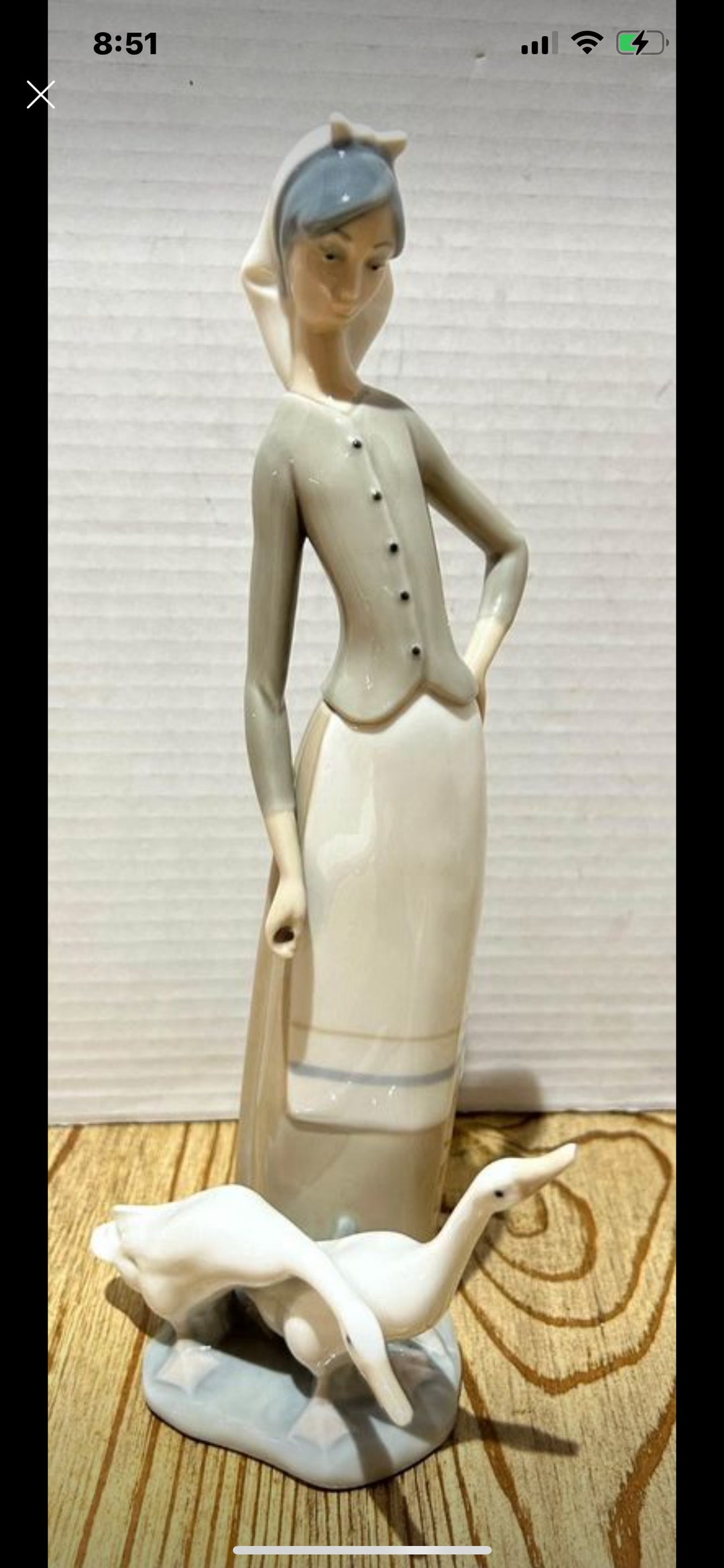 Lladro Girl With Geese, Porcelain Figurine 1035, Spain - Etsy