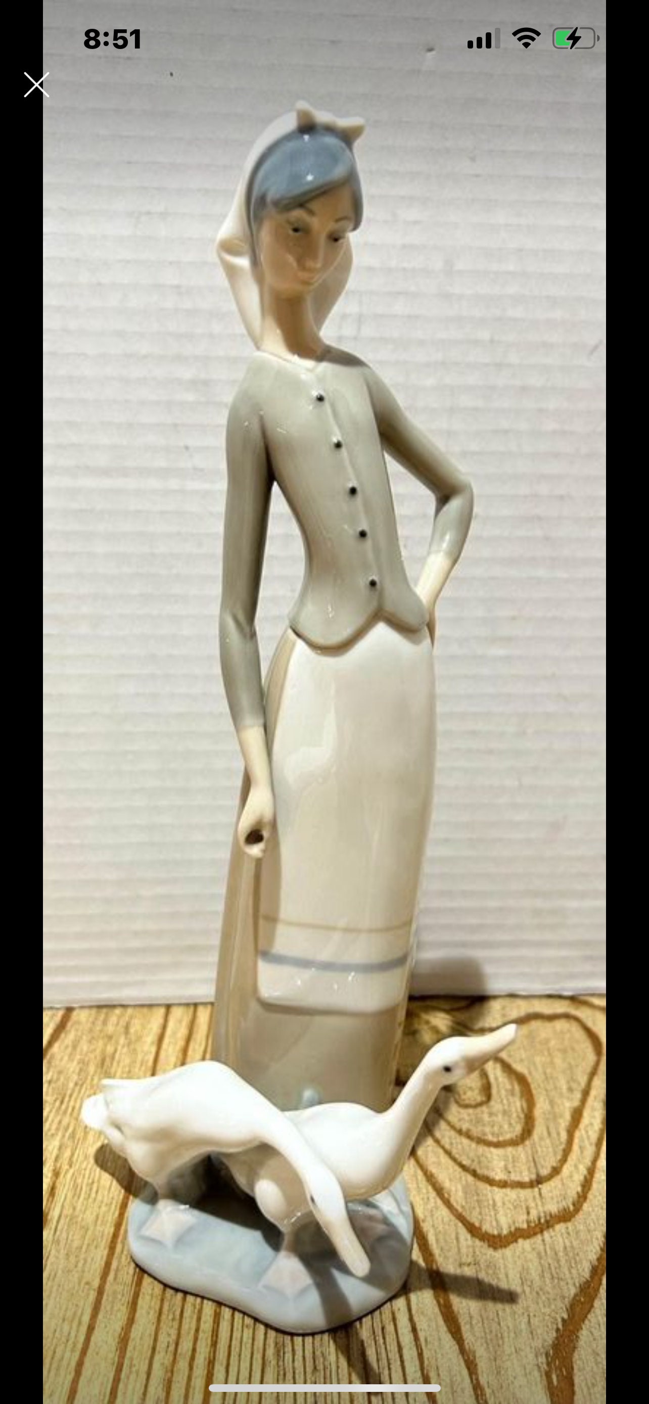 Lladro Girl With Geese, Porcelain Figurine 1035, Spain - Etsy