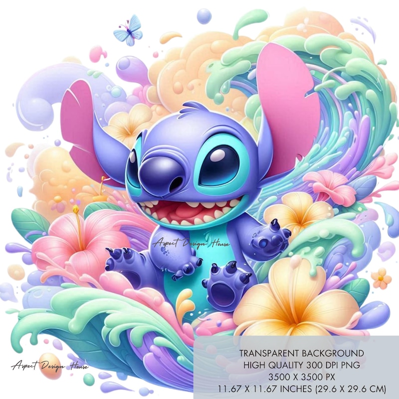 Lilo and Stitch Flowers - Etsy