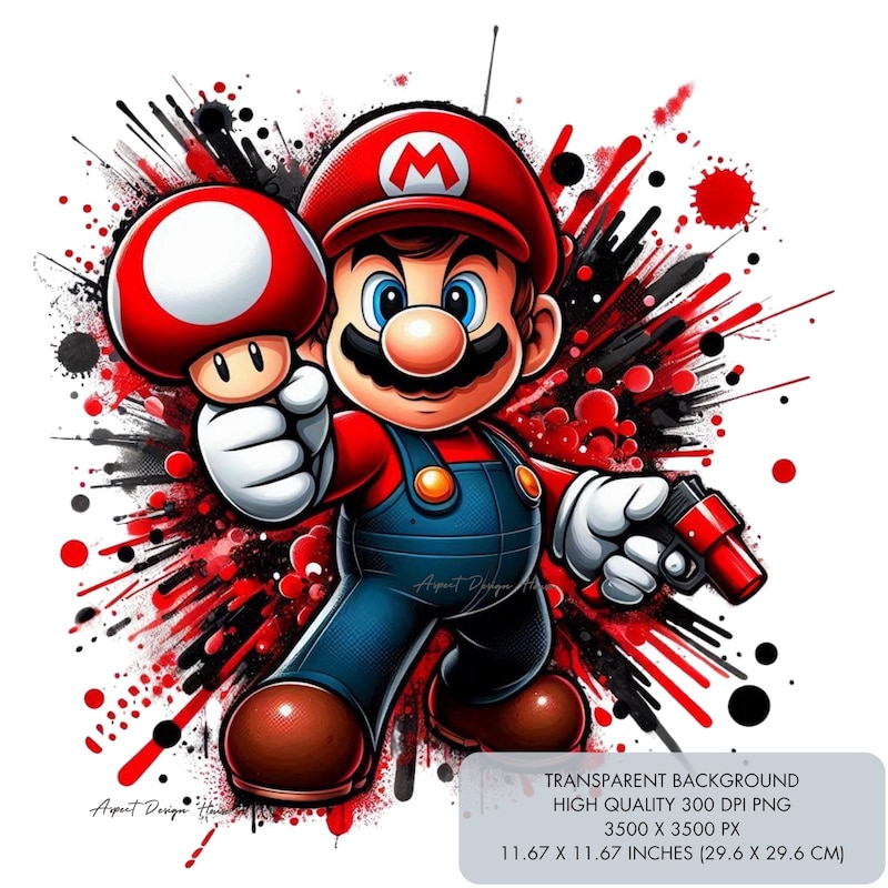 Mario Flag - Etsy