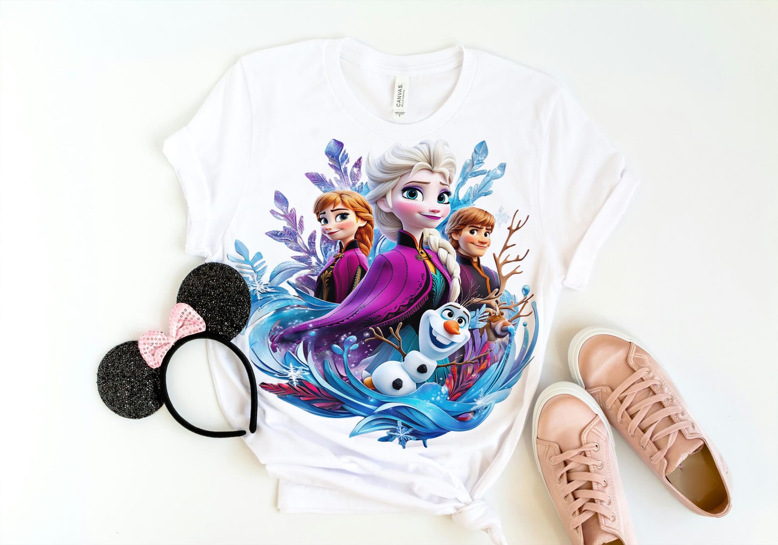 4 Frozen PNG Clipart, Splash and Watercolor Design for Sublimation ...