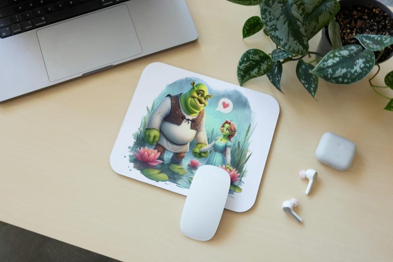 3 Shrek and Fiona Chibi PNG, Kids Valentine's Day PNG, Sublimation ...