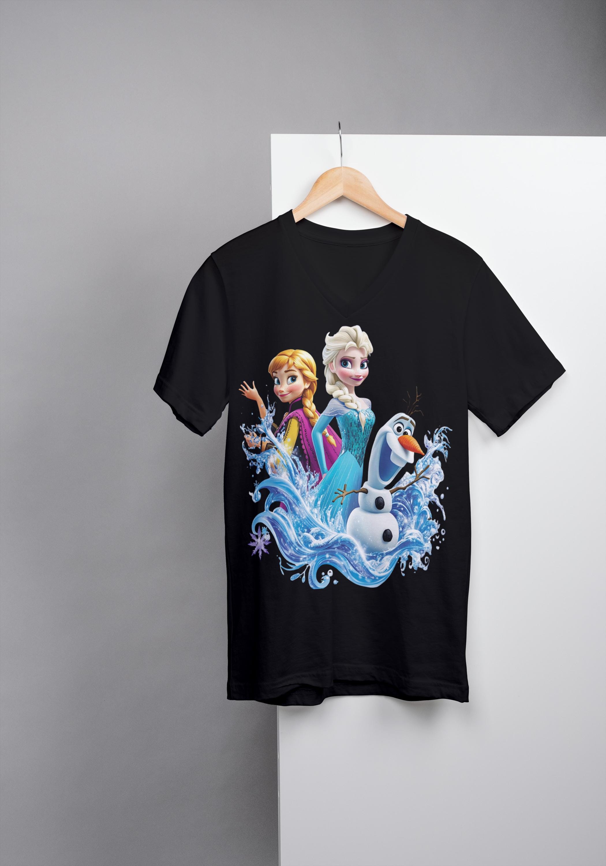 4 Frozen PNG Clipart, Splash and Watercolor Design for Sublimation ...