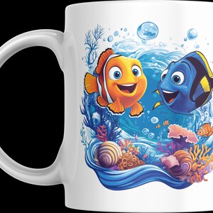 4 Finding Nemo Splash and Watercolor Design for Sublimation, PNG High ...