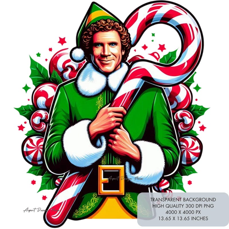 Buddy Elf Clipart - Etsy