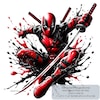 Deadpool Chibi Svg - Etsy UK