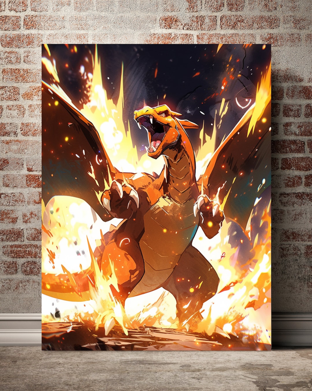 Charizard Canvas Art Charizard Gift Pokemon Gift Pokemon - Etsy