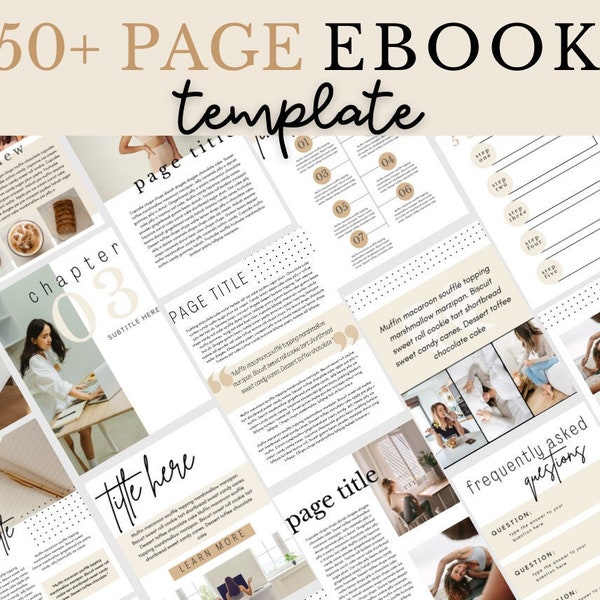 Ebook Template, Workbook Template, Ebook Template Canva, Lead Magnet ...