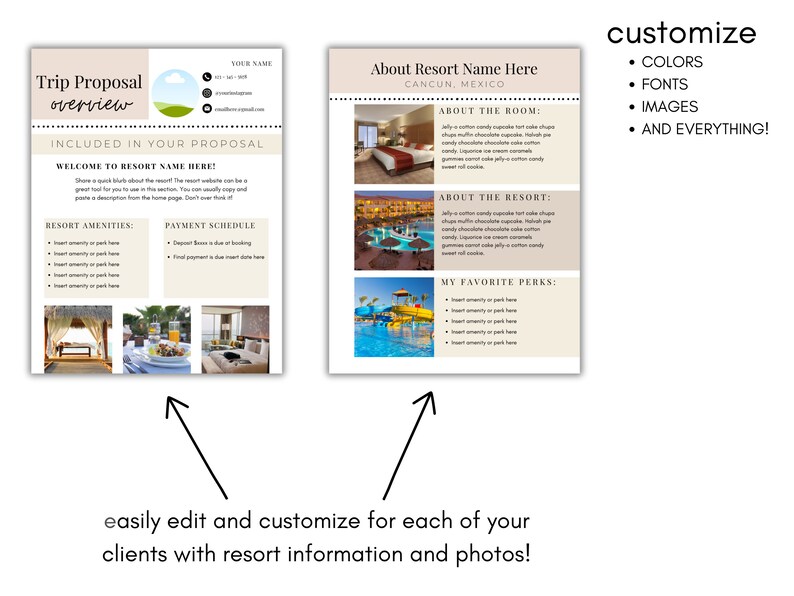Travel Agent Proposal Template, Travel Packing List, Travel Itinerary ...