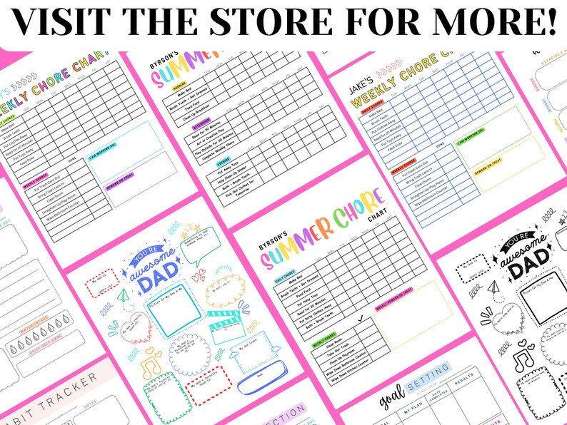 Summer Bucket List, Summer Chore Chart, Kids Schedule Chart, Kids ...