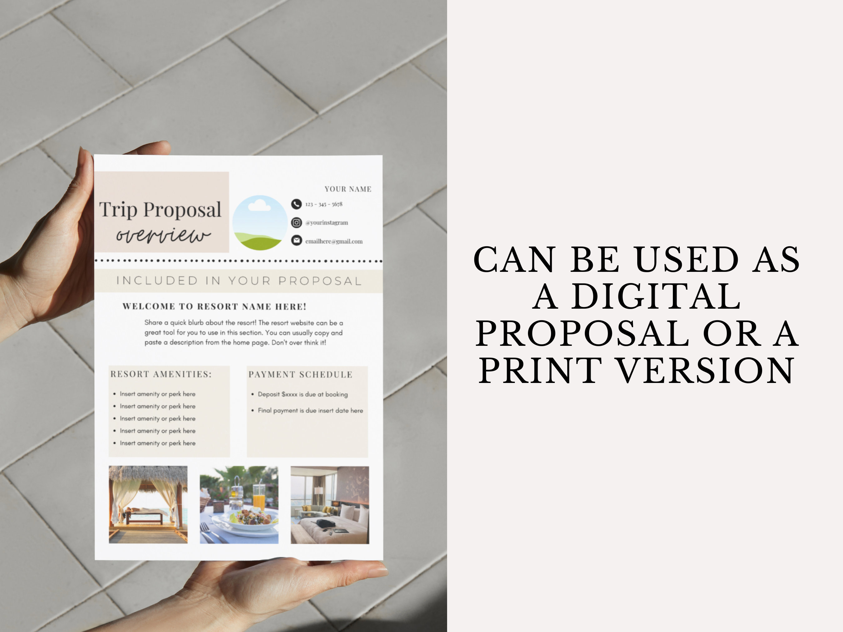 Travel Agent Proposal Template, Travel Packing List, Travel Itinerary ...