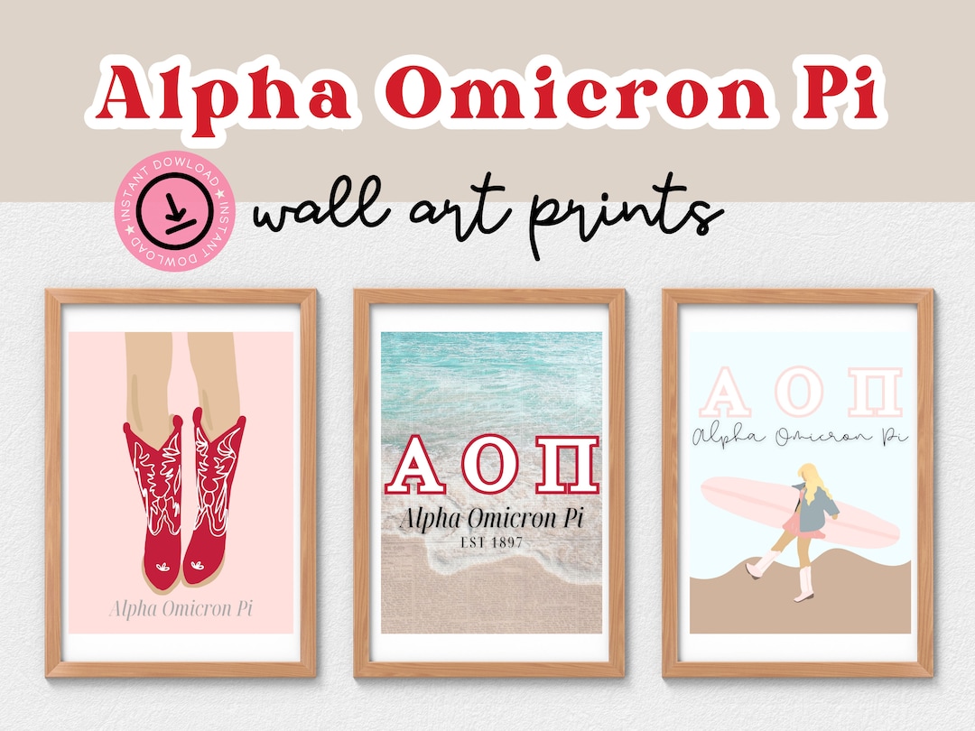 Alpha Omicron Pi, Sorority Merch, Sorority Letters, Bid Day Gifts ...